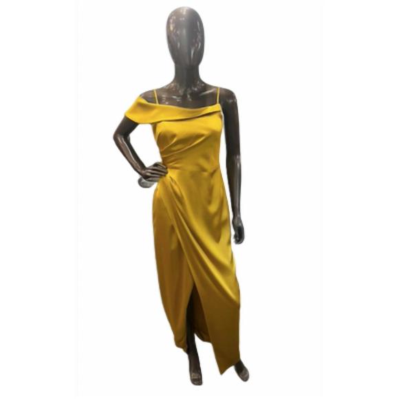Posh Couture | Dresses | New Posh Couture Cocktail Dress In Marigold ...